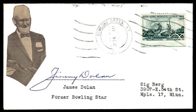 James Dolan Bowling Envelope Signed Autograph Sig Berg Collection (no ...