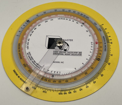 VTG CUBE MASTER CUBIC CONTENT CALCULATOR & DIMENSIONAL WEIGHT ...