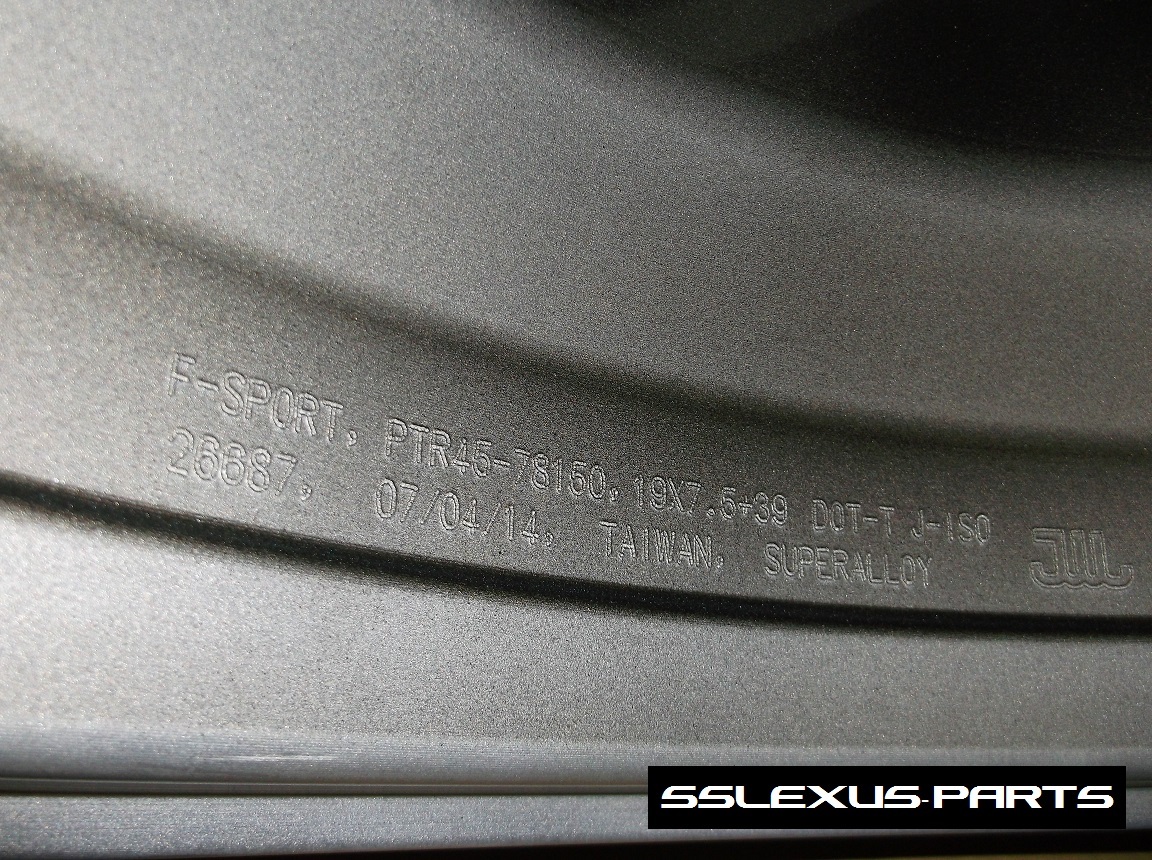 Lexus NX200T NX300H (2015-2016) 19" F-Sport FORGED ALLOY WHEELS OEM ...
