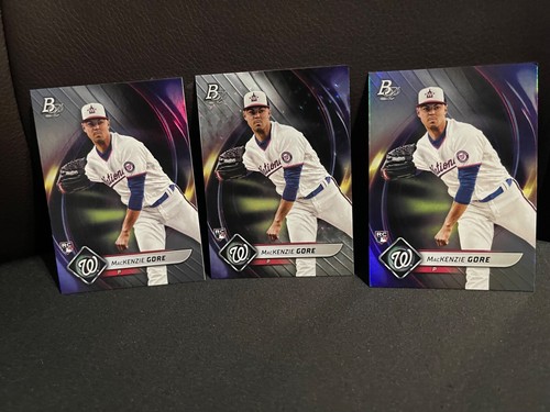 2022 Bowman Platinum Ice MacKenzie Gore RC #59 & (2) Base RC #59 | eBay