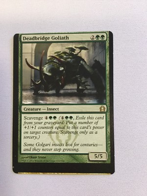 MTG Magic Miscut Misprint Deadbridge Goliath x1 Return to Ravnica NM | eBay
