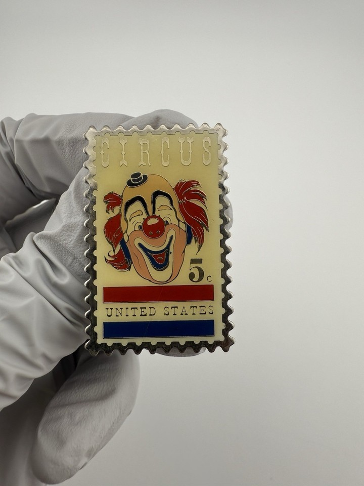 USPS Jonathan Grey Circus Clown US 5¢ Postage Stamp Enamel Pin | eBay