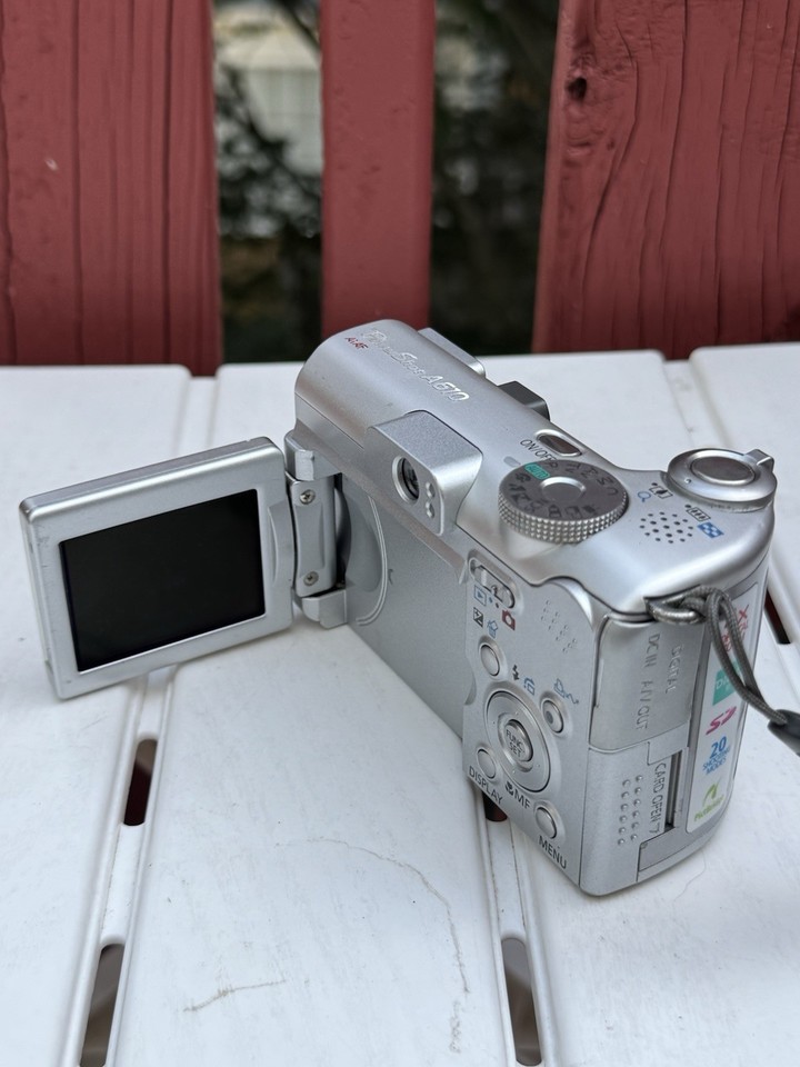 Canon PowerShot A610 5.0MP Digital Camera Silver Tested 512MB - READ ...