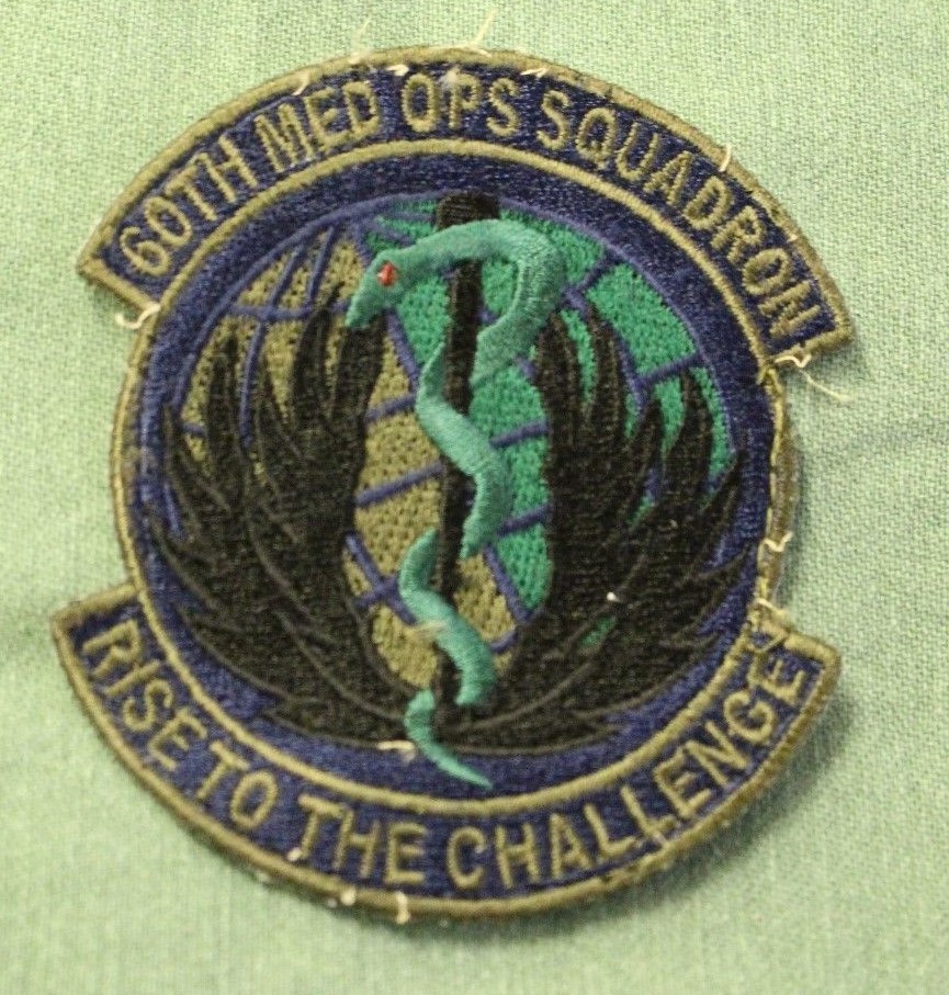 60th Med Ops Squadron, Rise To The Challenge Patch, Sew On | eBay
