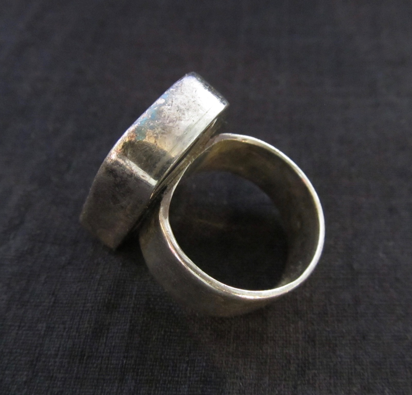 Vintage 1955 Sterling MOP Modernist Ring By James Lanham Walker Art ...