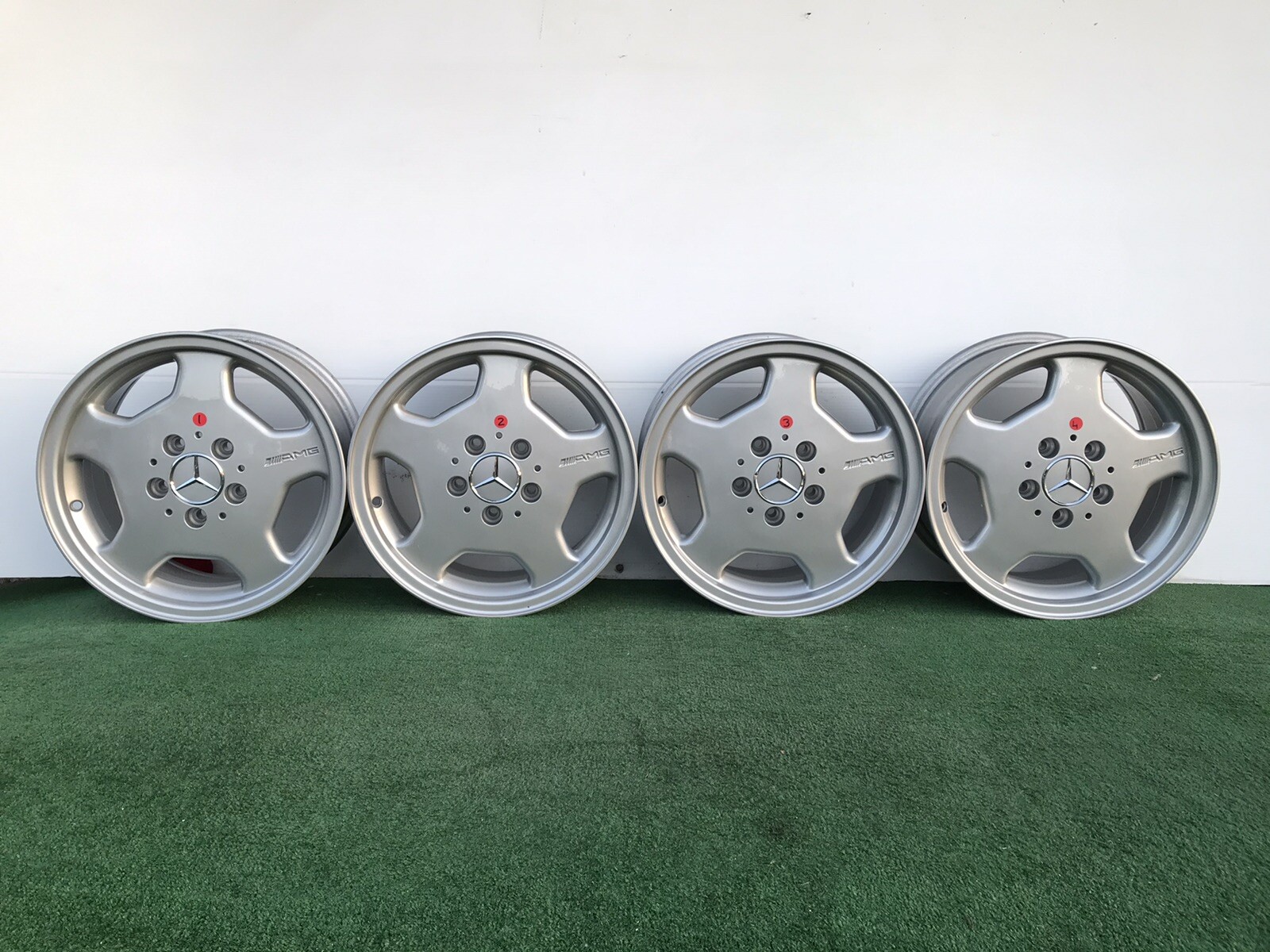 MERCEDES BENZ W202 C-CLASS AMG MONOBLOCK 15" GENUINE FACTORY OEM WHEELS ...