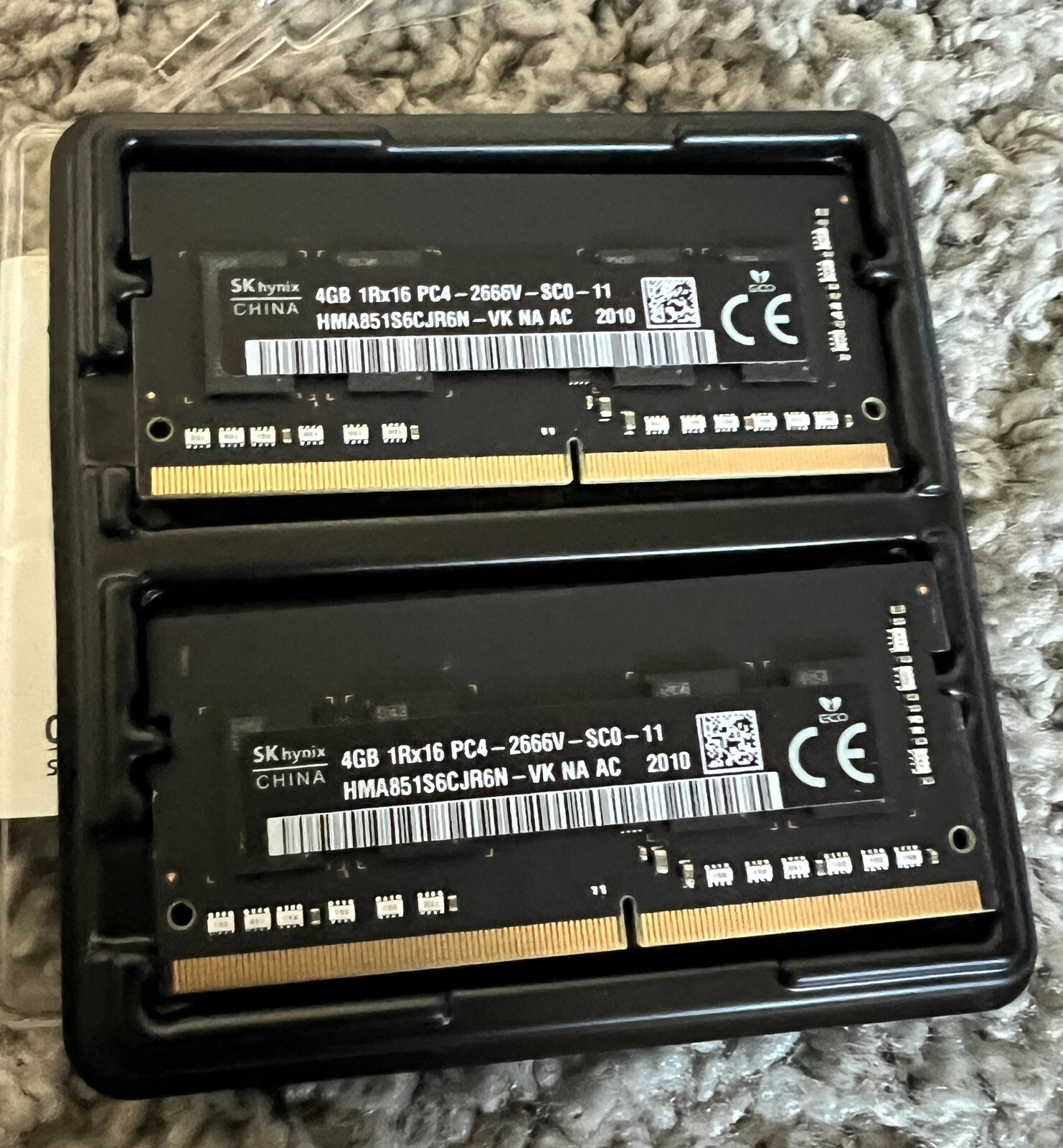 2 SKhynix RAM 4GB(each) PC4-2666V (MAC mini ram) | eBay