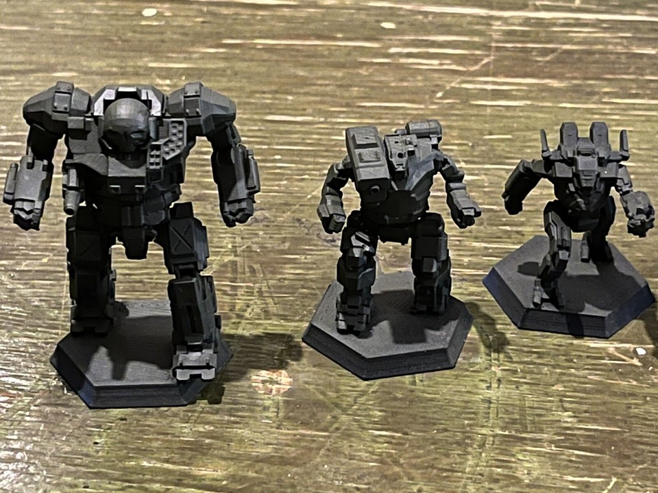 Clan Wolf Ghost Bear Steiner Kurita Inner Sphere Partially Painted ...