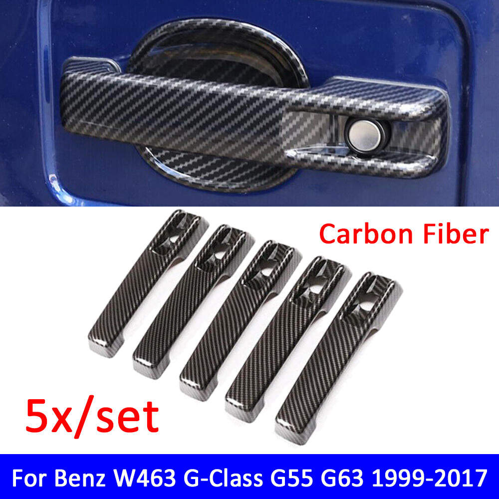 Carbon Fiber Door Handle Cover Trims For Benz W463 G-Class G55 G63 AMG ...