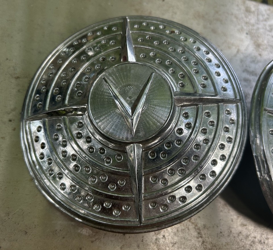 TWO 1941 Cadillac Fog Light delete plates covers OEM PAIR SHOW QUALITY ...