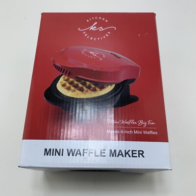 kitchen Selective 4 Inch Mini Waffle Maker Nonstick Coated. (A8) | eBay