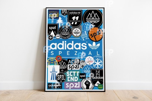 SPZL LOGO COLLAGE POSTERS FOOTBALL CASUAL COLLECTOR ADIDAS | eBay UK