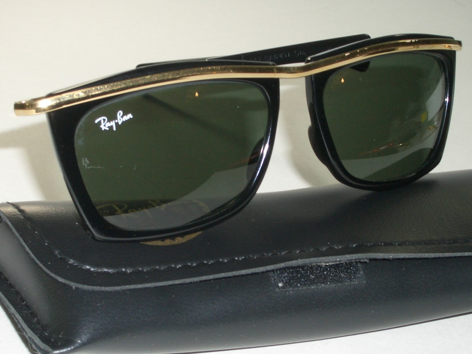 BAUSCH & LOMB RAY BAN L1004 BLACK/GOLD G15 SLEEK FUGITIVE OLYMPIAN II ...
