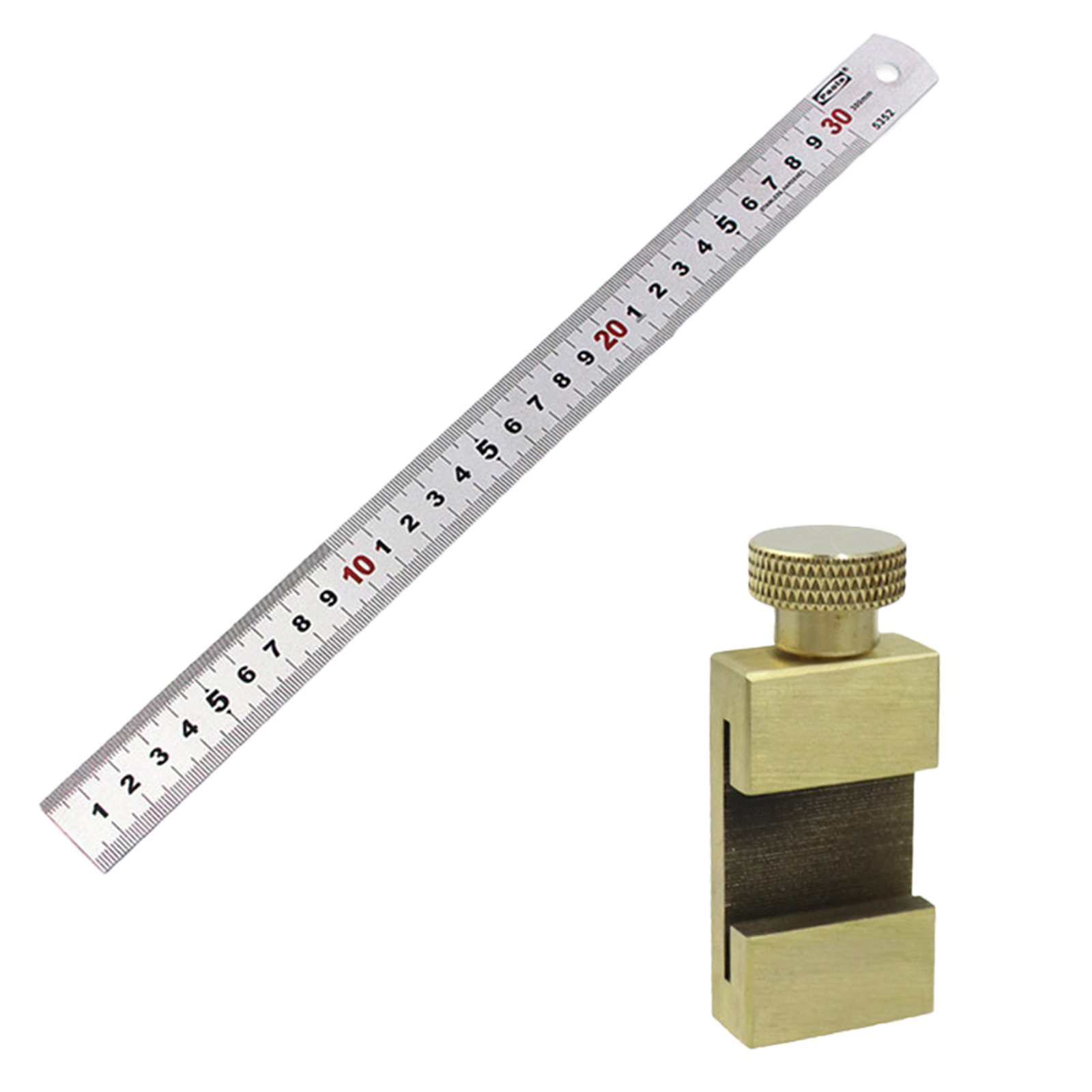 Drawings School Office Scribing Stainless Steel Ruler Double Scale ...
