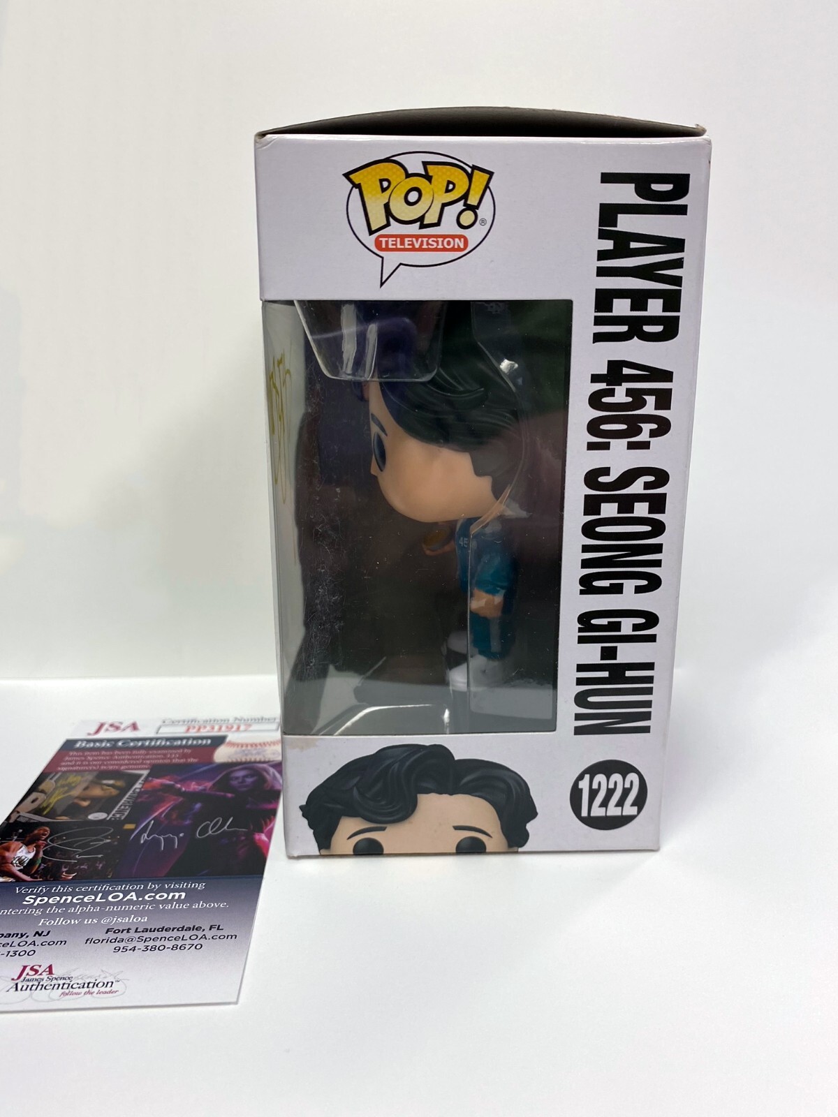 LEE JUNG-JAE "Squid Game - Seong Gi-Hun" Autograph Signed Funko Pop ...