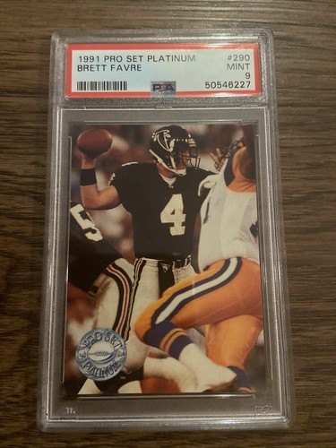 Brett Favre 1991 Pro Set Platinum Rookie Card RC #290 PSA 9 MINT HOF | eBay
