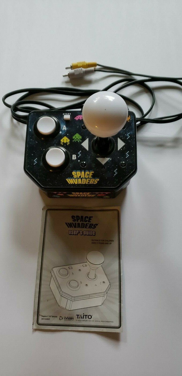 SPACE INVADERS Plug 'N Play TV Arcade GAMES Classic Joystick Controller ...