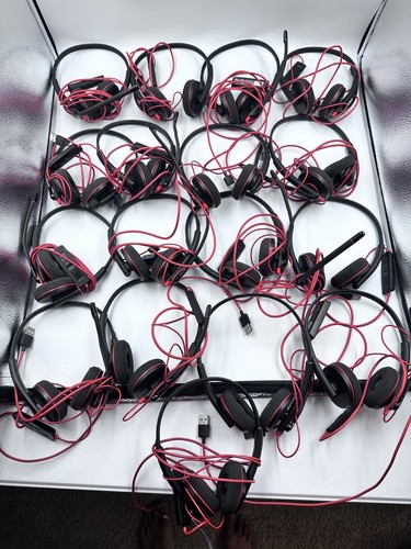 Lot of 18 Plantronics Blackwire Headset Model C3220 Over Ear Wired For ...