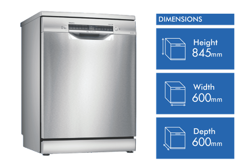 Bosch Series 6 Freestanding Top Bench Dishwasher Stainless Steel ...