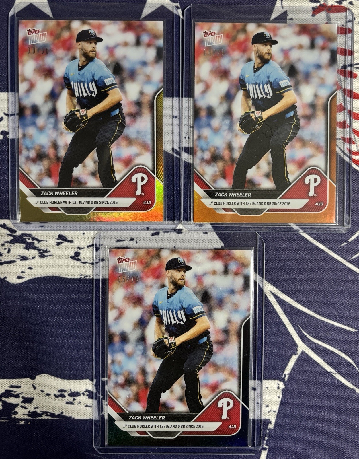 2025 Topps Now Zack Wheeler #80 Gold /50, Orange /25 and Black /10 | eBay