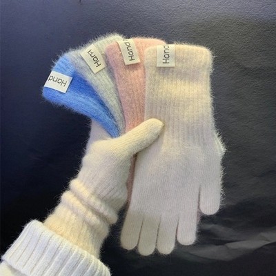 Candy Colors Touch Screen Knitted Gloves Men and Women | eBay Australia