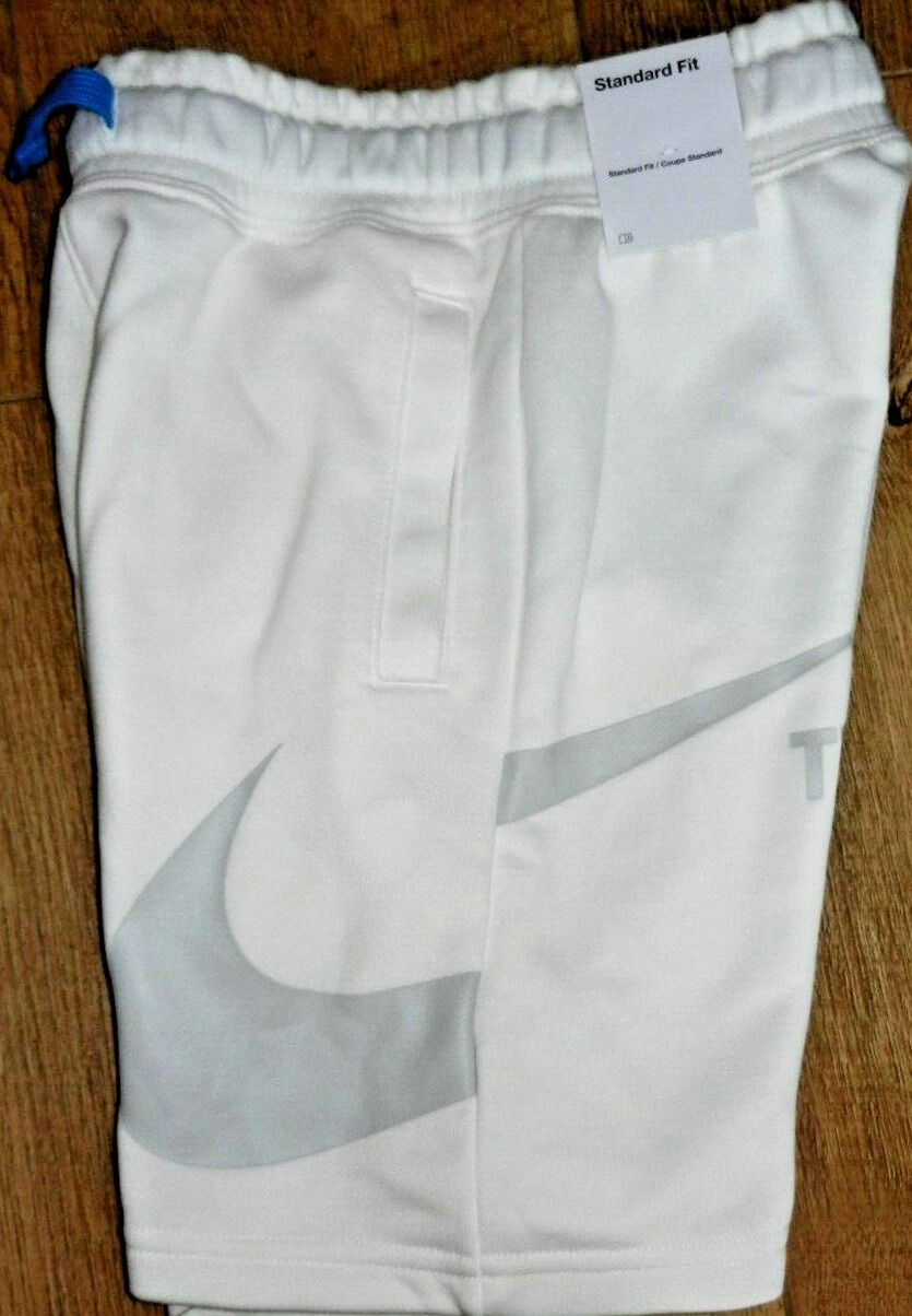 Nike TM Junior Boys Unisex Sportswear Soft Fleece Cream Shorts Size 6-7 ...