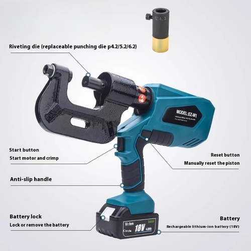 Electro-hydraulic Duct Riveting Machine Flange Angle Iron Riveting ...