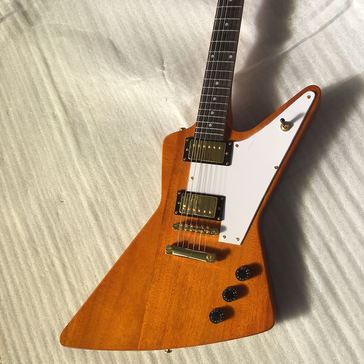 Custom Explorer Electric Guitar Nature HH Pickups Rosewood Fretboard ...