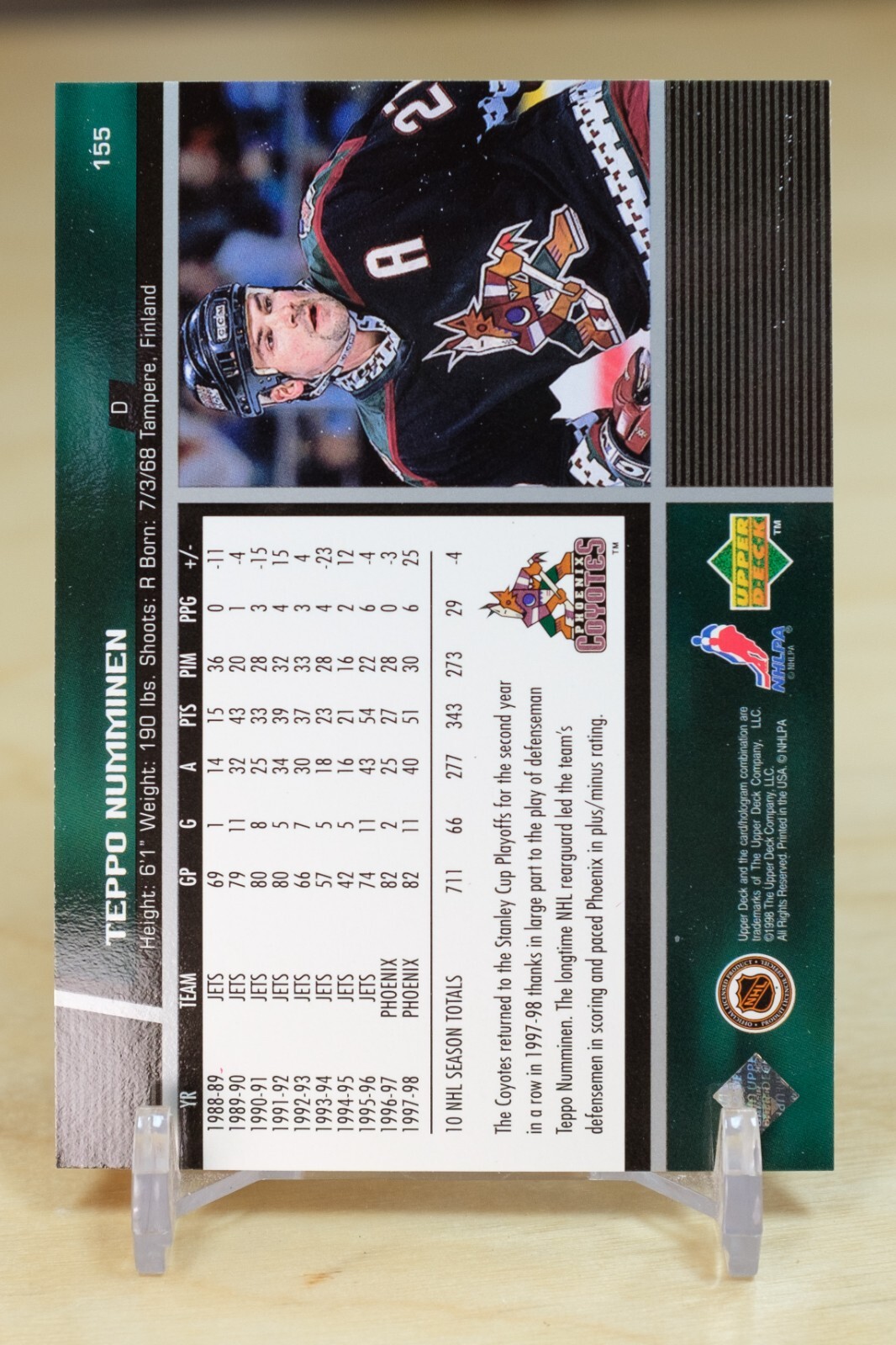 1998-99 Upper Deck - #155 Teppo Numminen for sale online | eBay