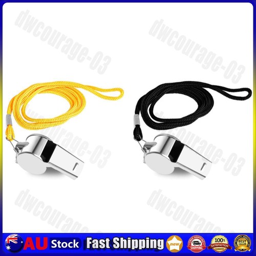 Metal Whistle with Rope Referee Whistles for Competition Training ...