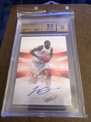 2004-05 SP Authentic Luol Deng Rookie RC Auto Autograph BGS 9.5 GEM ...