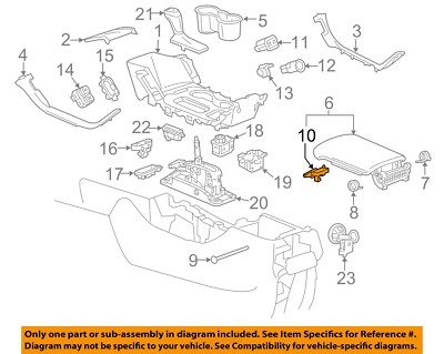 2017-2018 GM Acadia OEM Console Center Console-Latch | 84038347 | OE ...