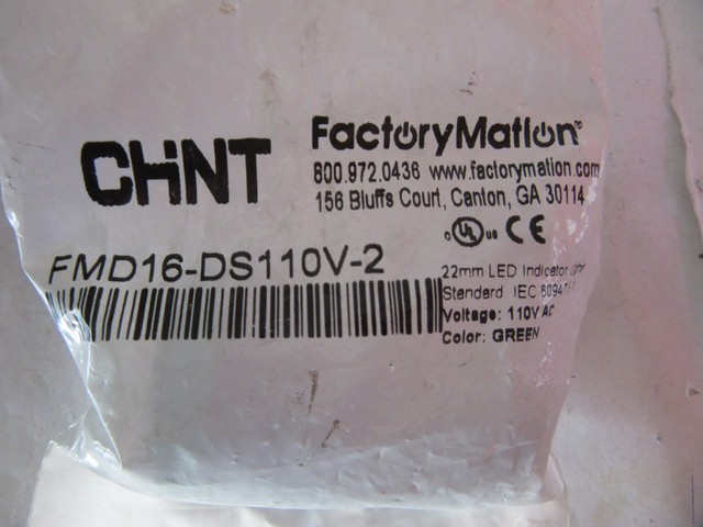 CHINT Green Pilot Light Fmd16 Ds110v 2 110vac for sale online | eBay