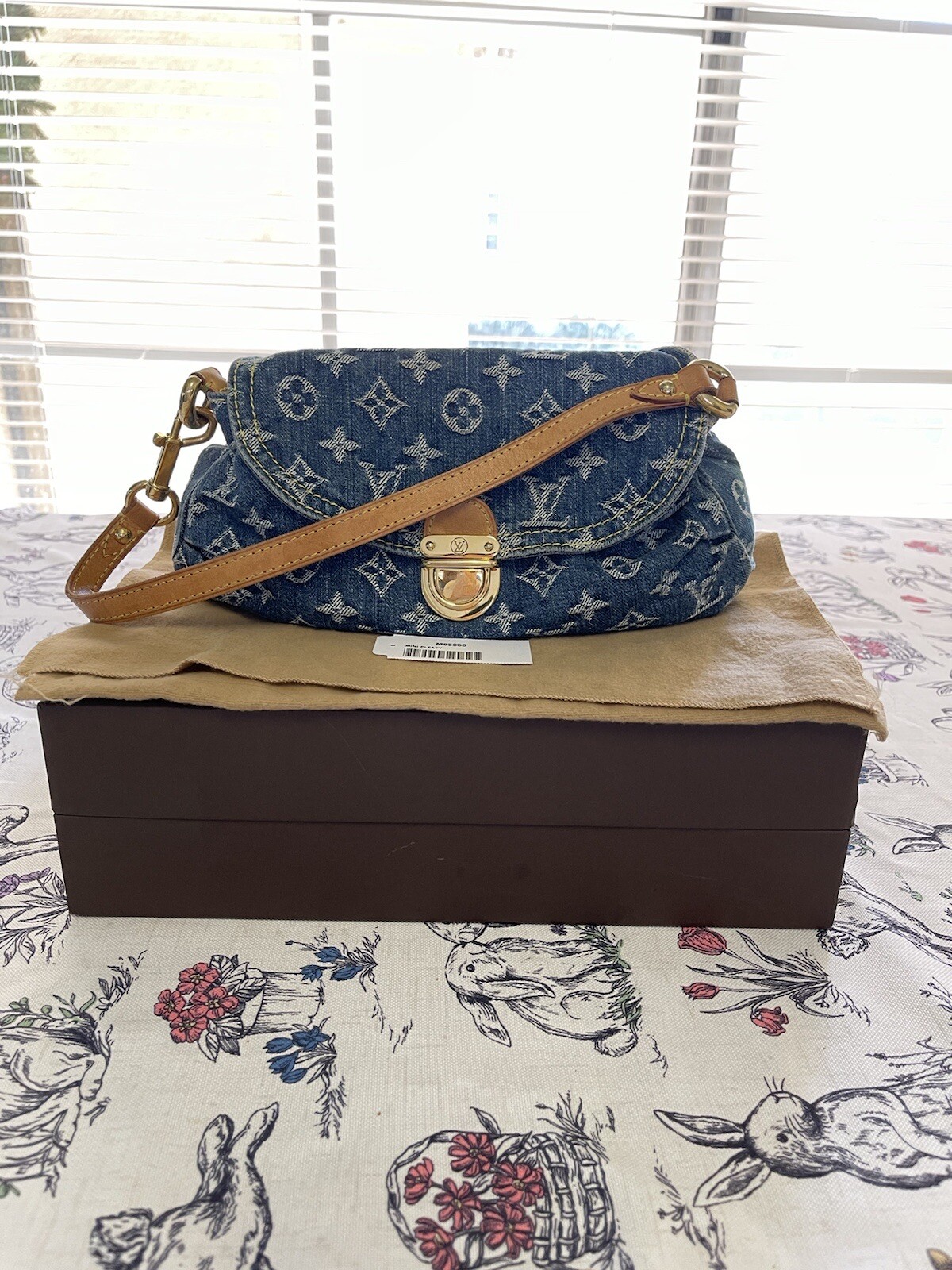 100% AUTHENTIC Louis Vuitton Monogram Denim Mini Plea… - Gem