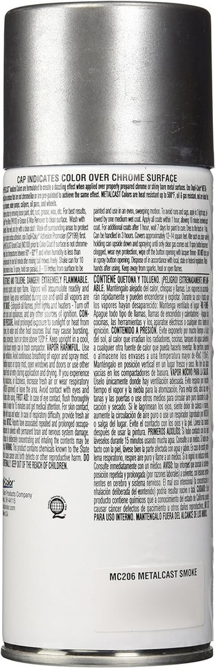 Dupli-Color MC206 Metalcast Automotive Spray Paint - Black Smoke ...