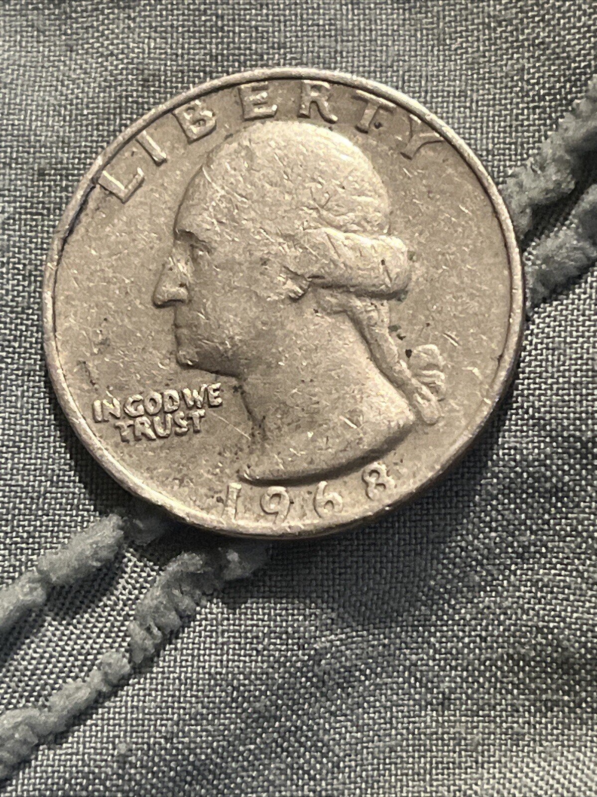 1968 Quarter No Mint Mark And Letters And Date Touching Rim | eBay