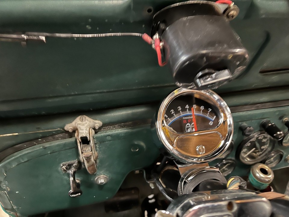 Moon Eyes 6 Volt Positive or Negative Ground Tachometer 3-3/4" Rev ...