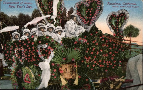 Pasadena California CA Rose Tmt NY Parade Hotel Maryland Float c1900s ...