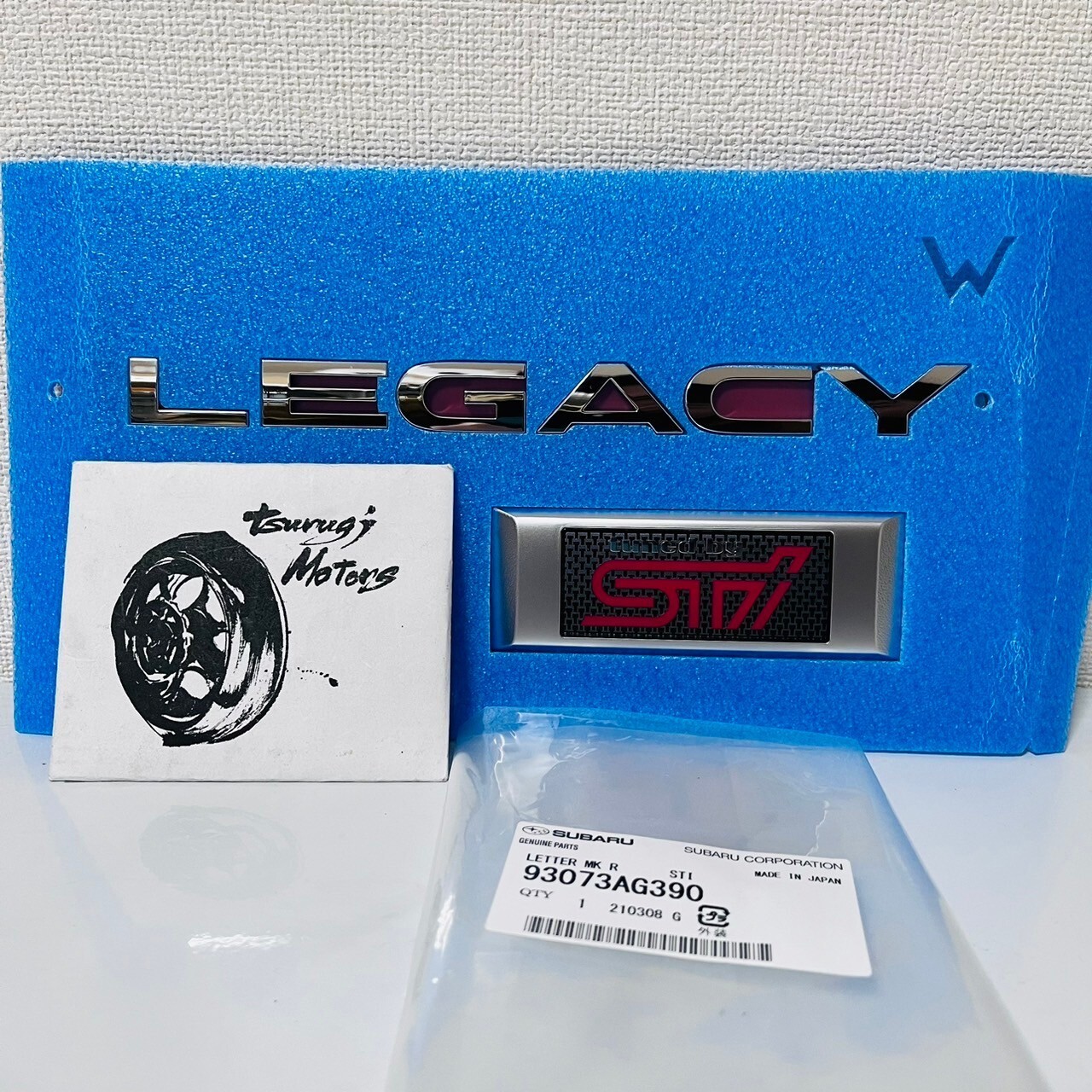 Subaru genuine rear emblem Legacy Touring Wagon 2.0GT STI LEGACY ...