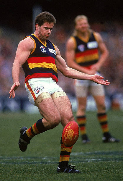 Mark Ricciuto Of The Crows Gets A Kick Away 2 Adelaide Crows Old Photo ...