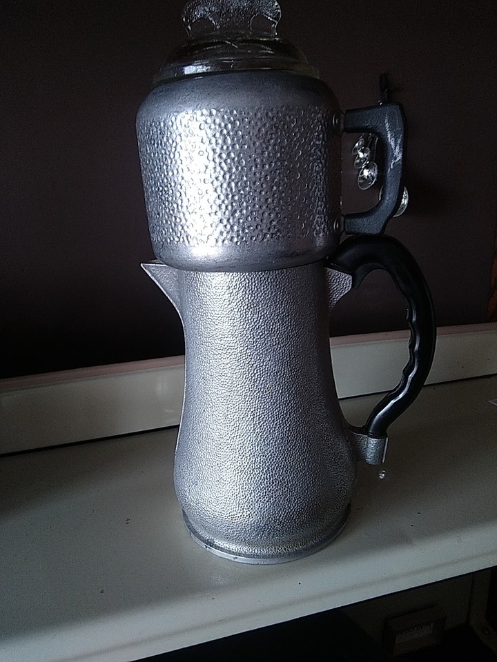 Guardian Ware Hammered Aluminum Coffee Percolator Pot w/Glass Lid ...