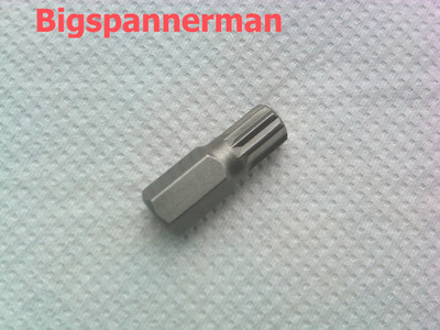 M8 SPLINE BIT 12 Point Socket 10mm Hex Drive 30mm long | eBay UK