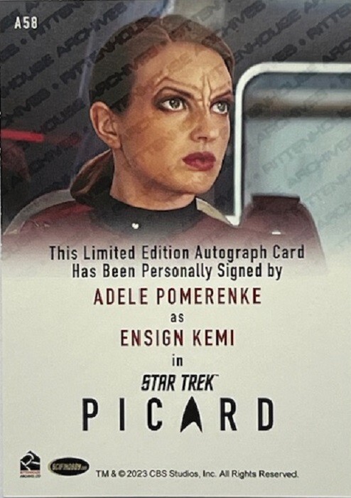 Adele Pomerenke Autograph A58 from Star Trek Picard Seasons 2 & 3 | eBay