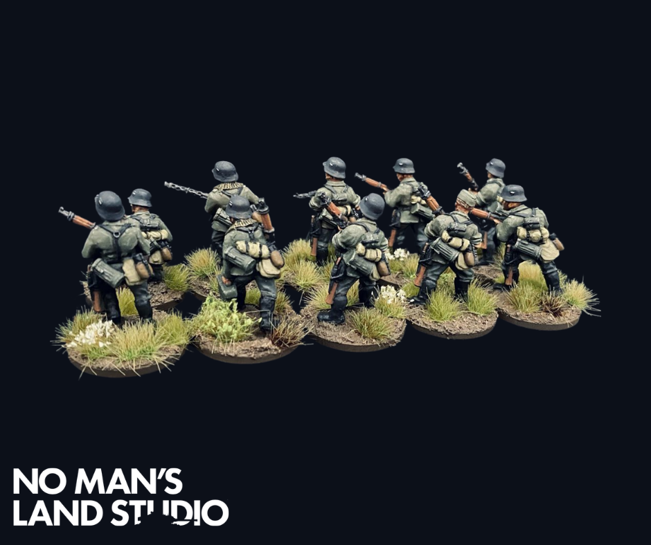 Bolt Action German Early Infantry Squad Blitzkrieg Painted WW2 28mm ...
