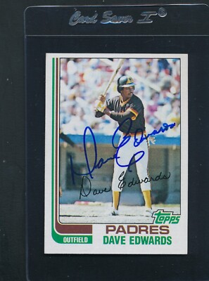 1982 Topps #151 Dave Edwards Padres Signed Auto *B4499 | eBay