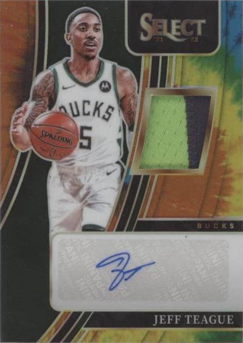 2021-22 Panini Select - Autographed Memorabilia Jeff Teague #AM-JTG Tie ...