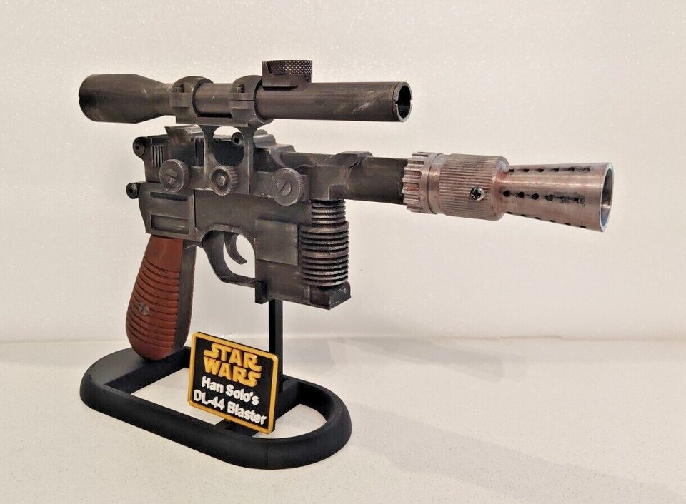 Han Solo DL-44 Blaster - Handcrafted 3D Printed Replica - A New Hope ...