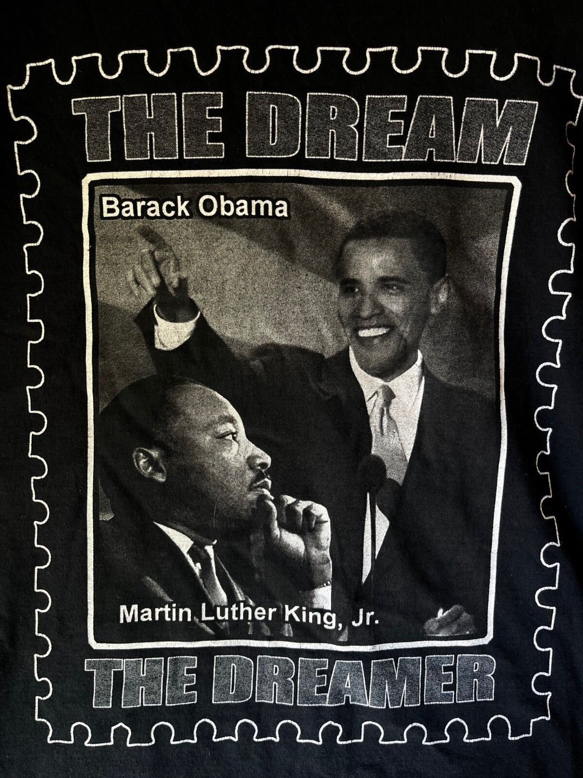 Barak Obama Martin Luther King Jr Vintage Fruit of the Loom tshirt ...