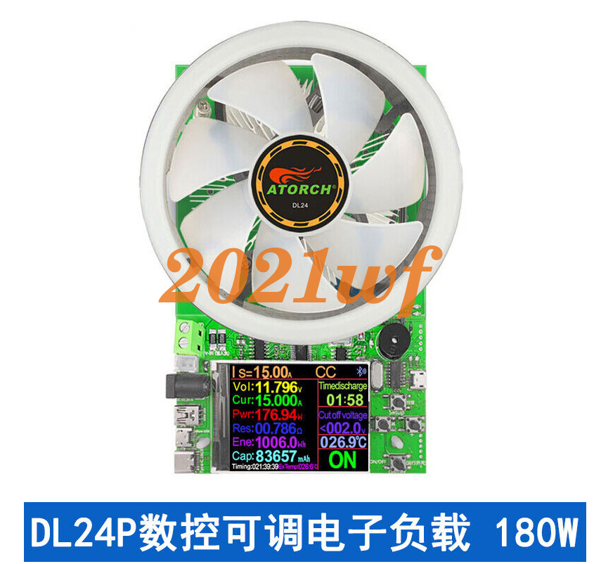 DL24P 180W Electronic Load Vol/Am meter Battery Capacity Discharge USB ...