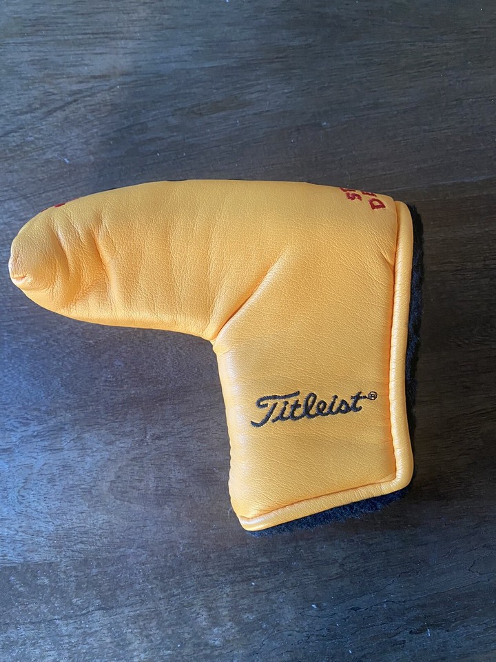 SIGNED Scotty Cameron,2001 Yellow Studio Design Headcover W/Pivot Tool ...